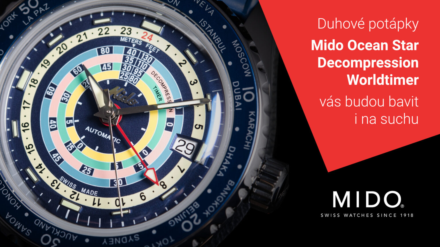 Mido Ocean Star Decompression Worldtimer | Blog.Helveti.cz